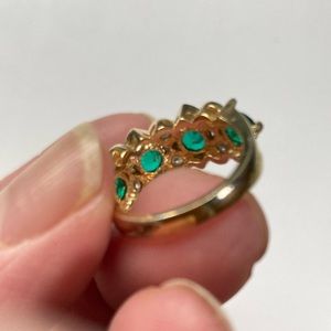 Ross-Simons | Jewelry | Rosssimons Emerald Band Xs Os Ring 8ktsterling ...